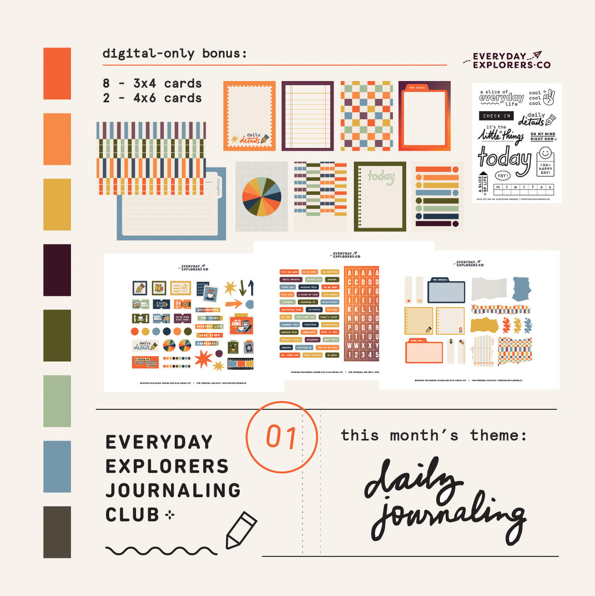 Digital Journaling Club 001 (Daily Journaling) – Everyday Explorers Co.