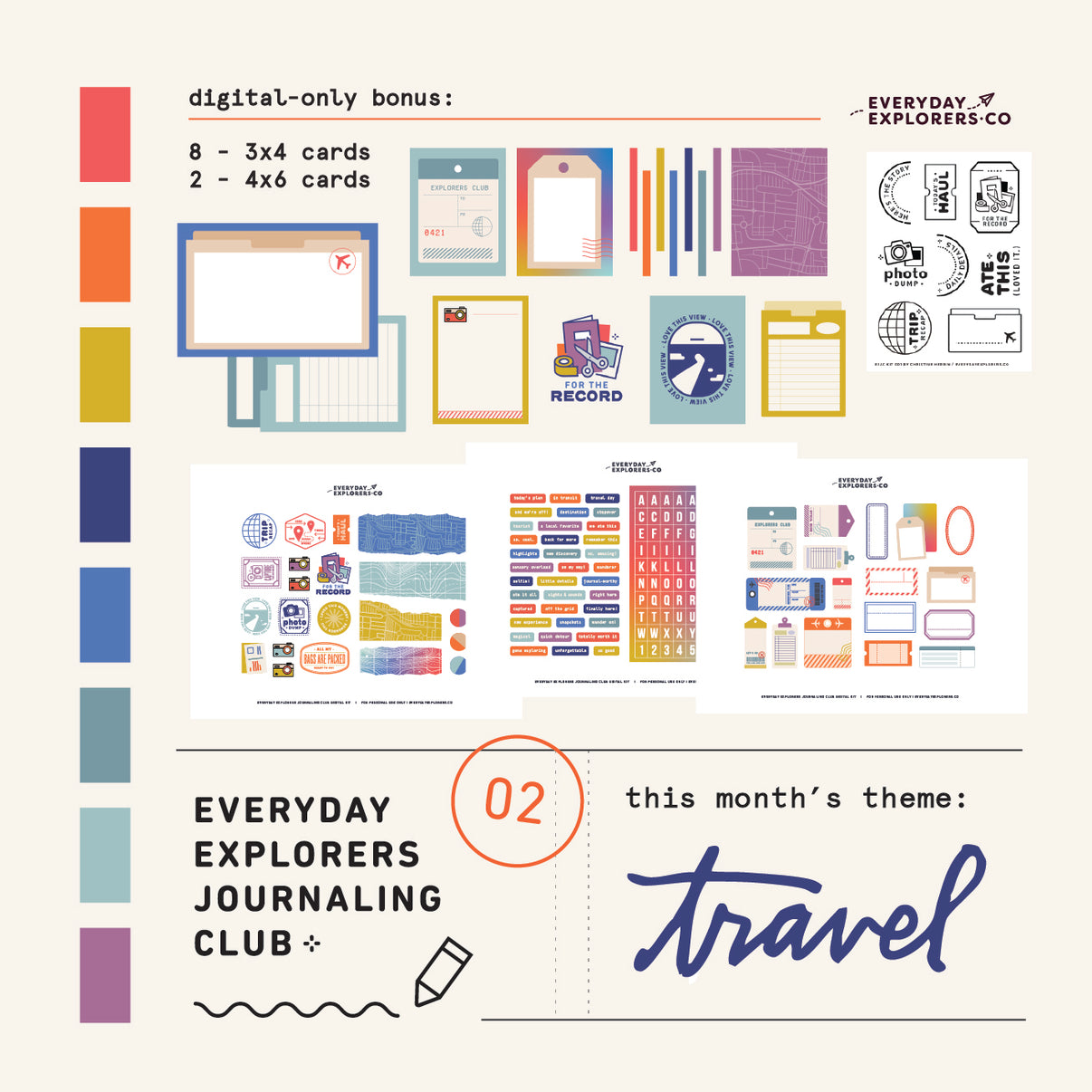 Digital Journaling Club 002 (Travel) – Everyday Explorers Co.