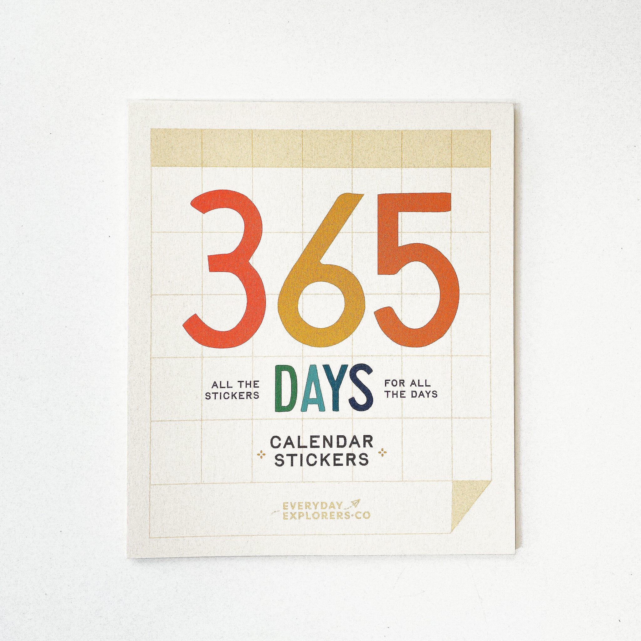 365 Days - Calendar Sticker Book (Bright Colors) – Everyday Explorers Co.