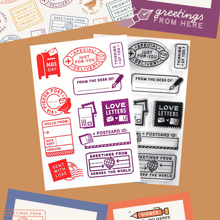 Love Letters - 4x6 Clear Stamp Set – Everyday Explorers Co.