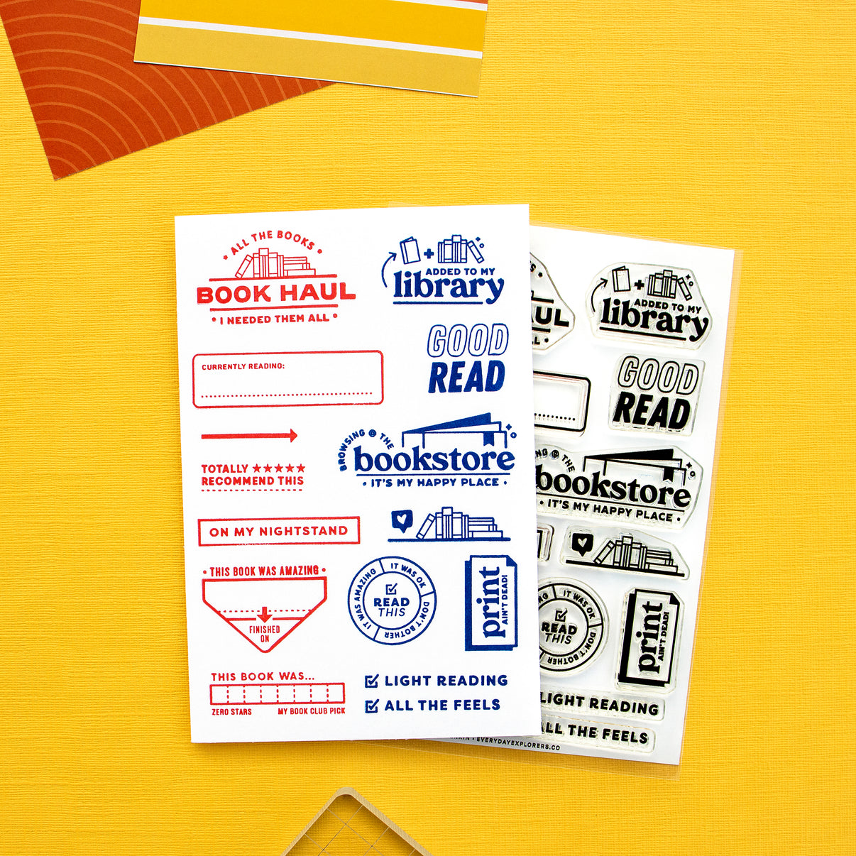 "Good Reads" - 4x6 Clear Stamp Set by Christine Herrin – Everyday ...