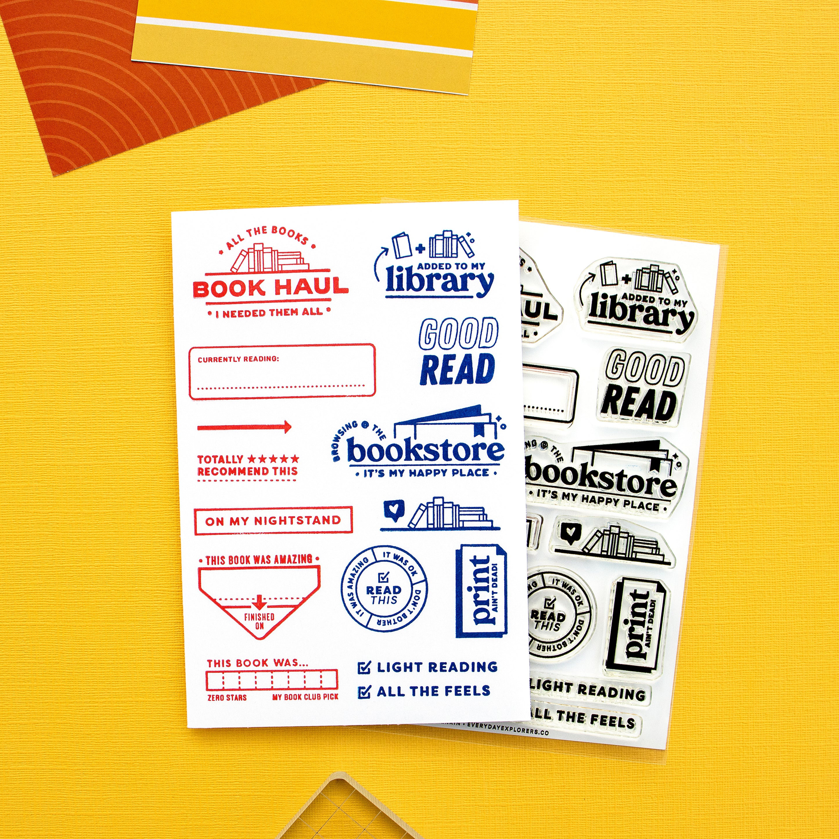 "Good Reads" - 4x6 Clear Stamp Set by Christine Herrin – Everyday ...
