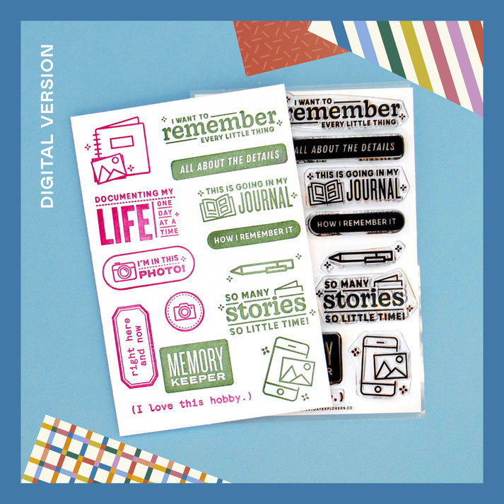 Memory Keeper - Digital Stamp Set – Everyday Explorers Co.