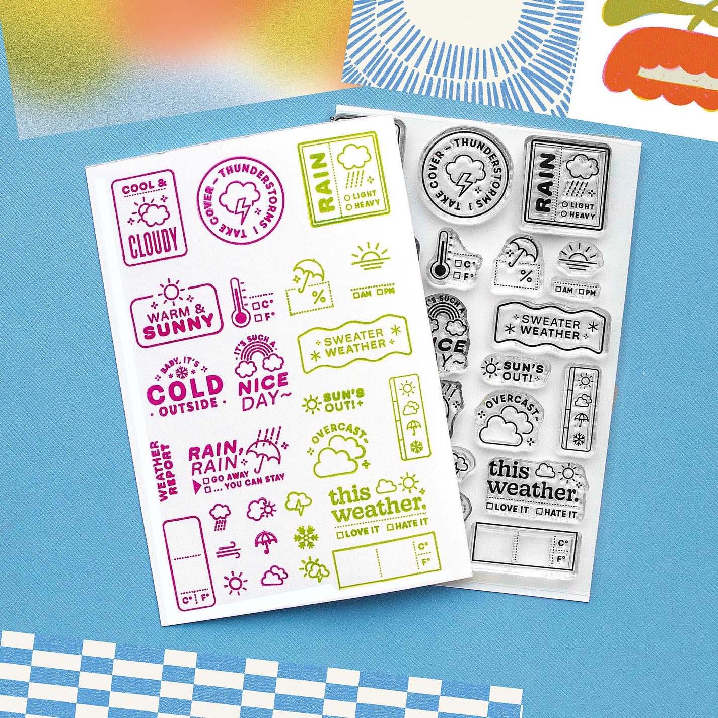 Weather Report - 4x6 Clear Stamp Set – Everyday Explorers Co.