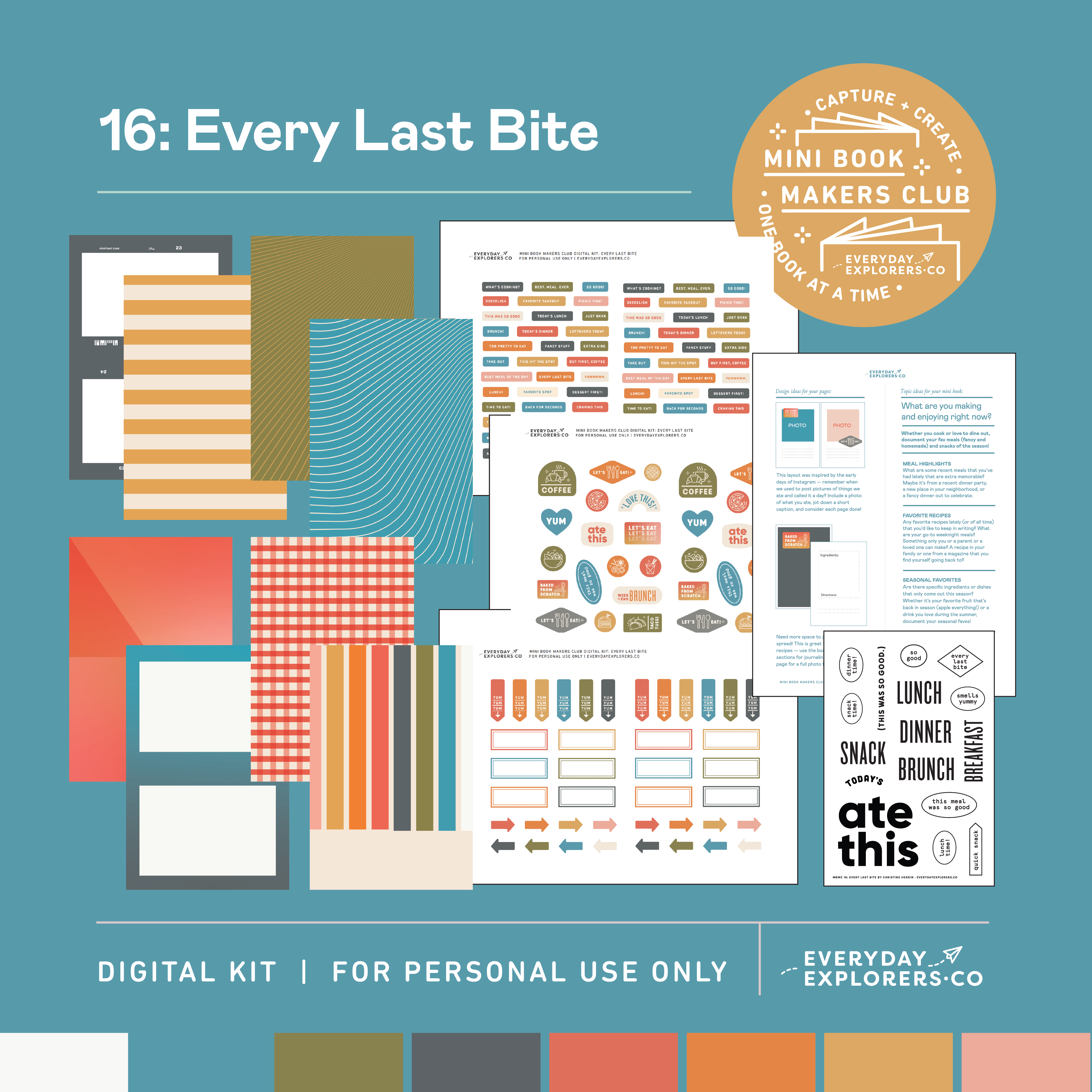 Digital Mini Book Makers Club Kit (July) – Everyday Explorers Co.