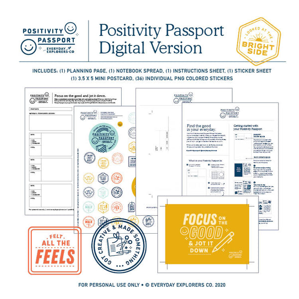 Positivity Passport Kit - Digital Version – Everyday Explorers Co.