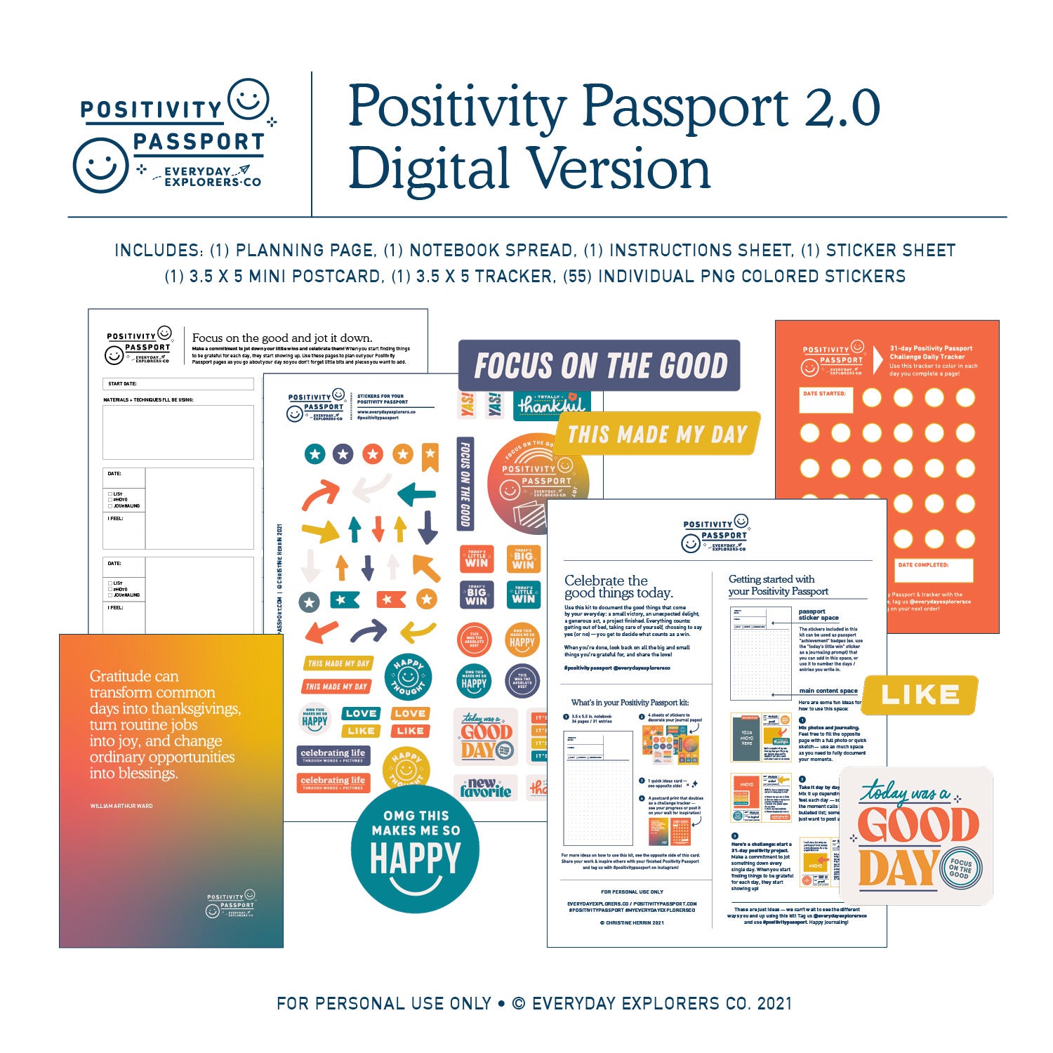 Positivity Passport Kit 2.0 - Digital Version – Everyday Explorers Co.