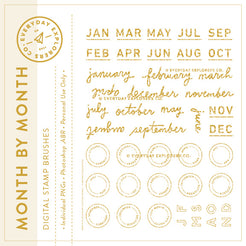 Month By Month - Digital Stamp Set – Everyday Explorers Co.