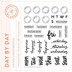 Day By Day - Digital Stamp Set – Everyday Explorers Co.