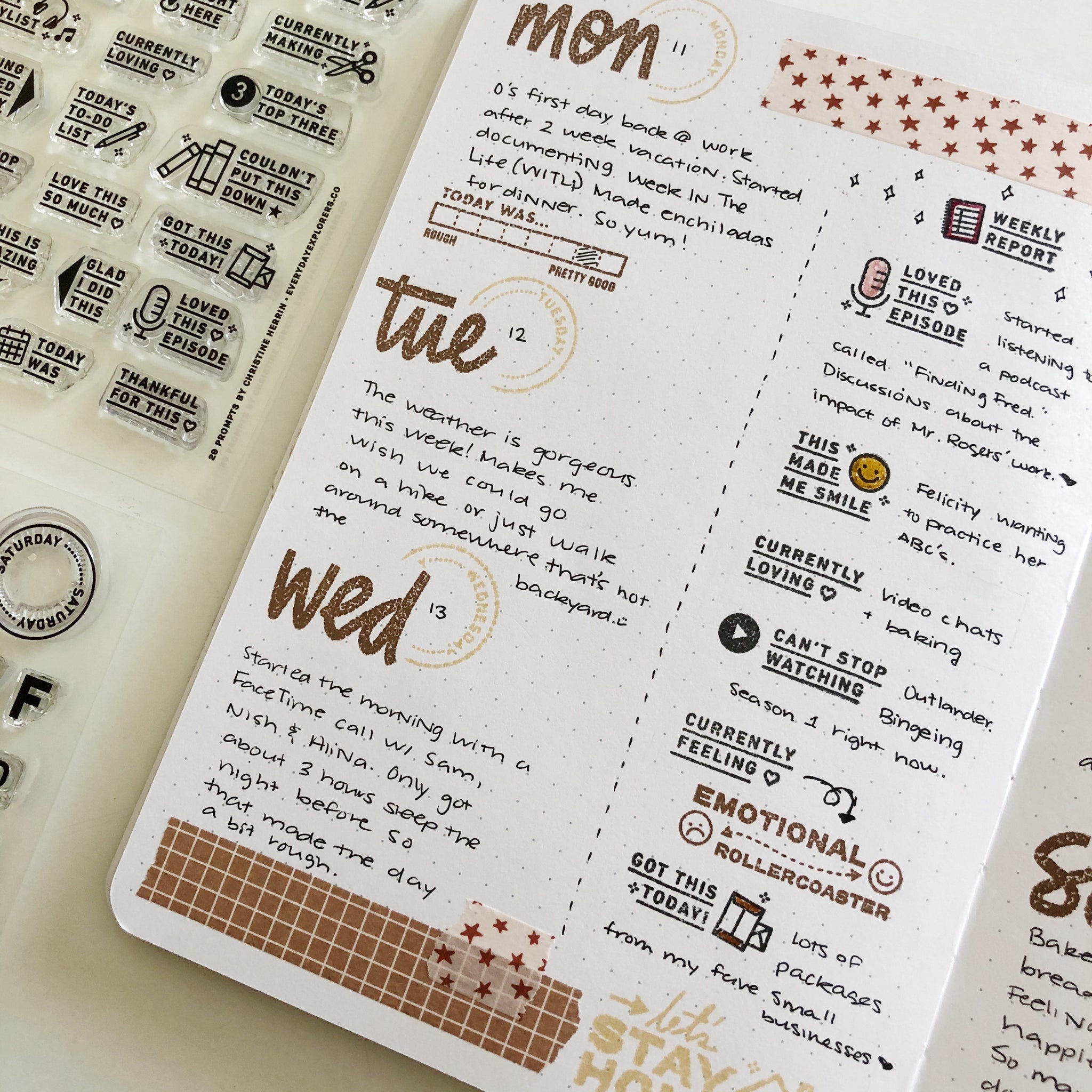 29 Prompts - 4x6 Clear Stamp Set – Everyday Explorers Co.